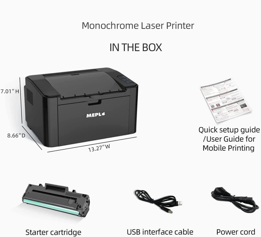 MEPL MP2503W Wi-Fi Laser printer Single Function Monochrome Laser Prin ...