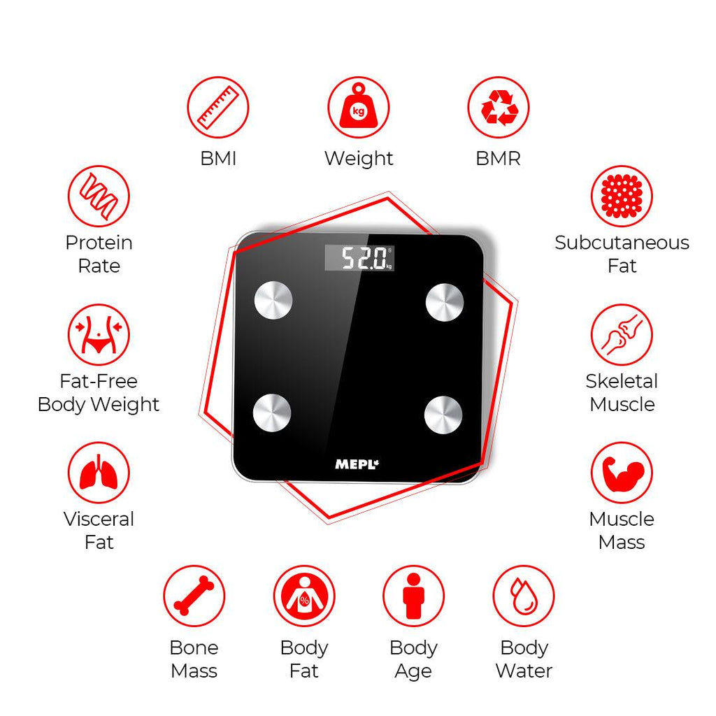 MEPL Smart Weighing Scale SE 263 LB - BLACK – mepl.store